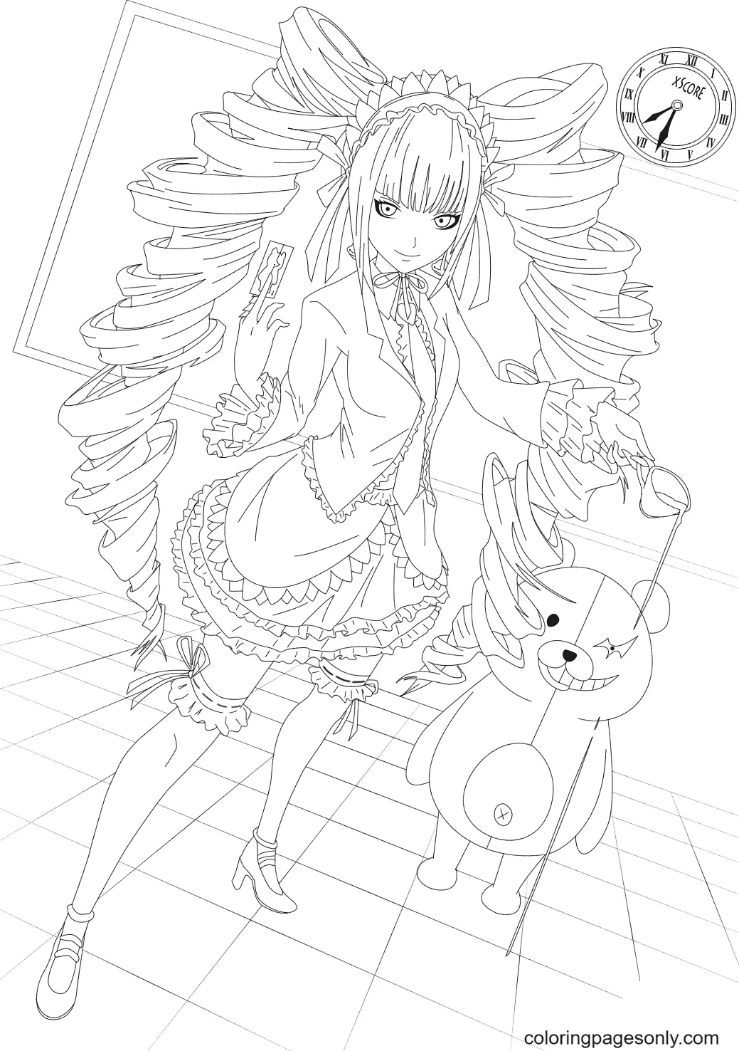 Danganronpa Coloring Pages 18 Printable for Free Download