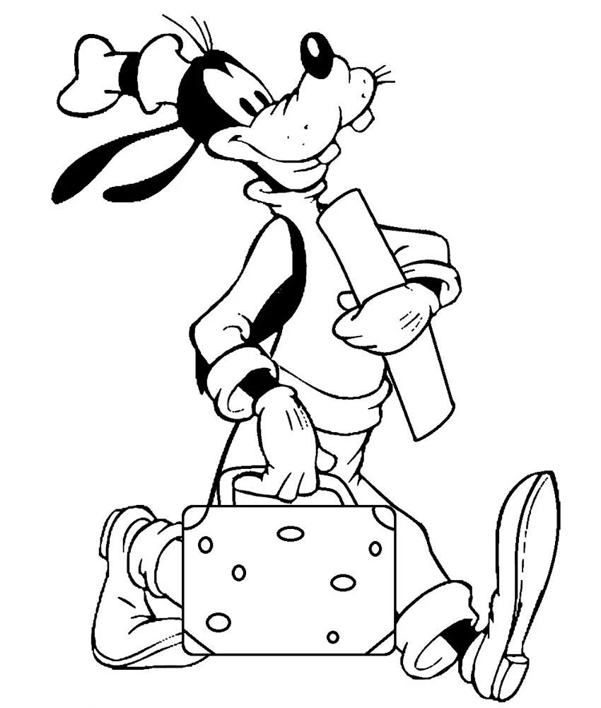 Goofy Coloring Pages 55 Printable for Free Download