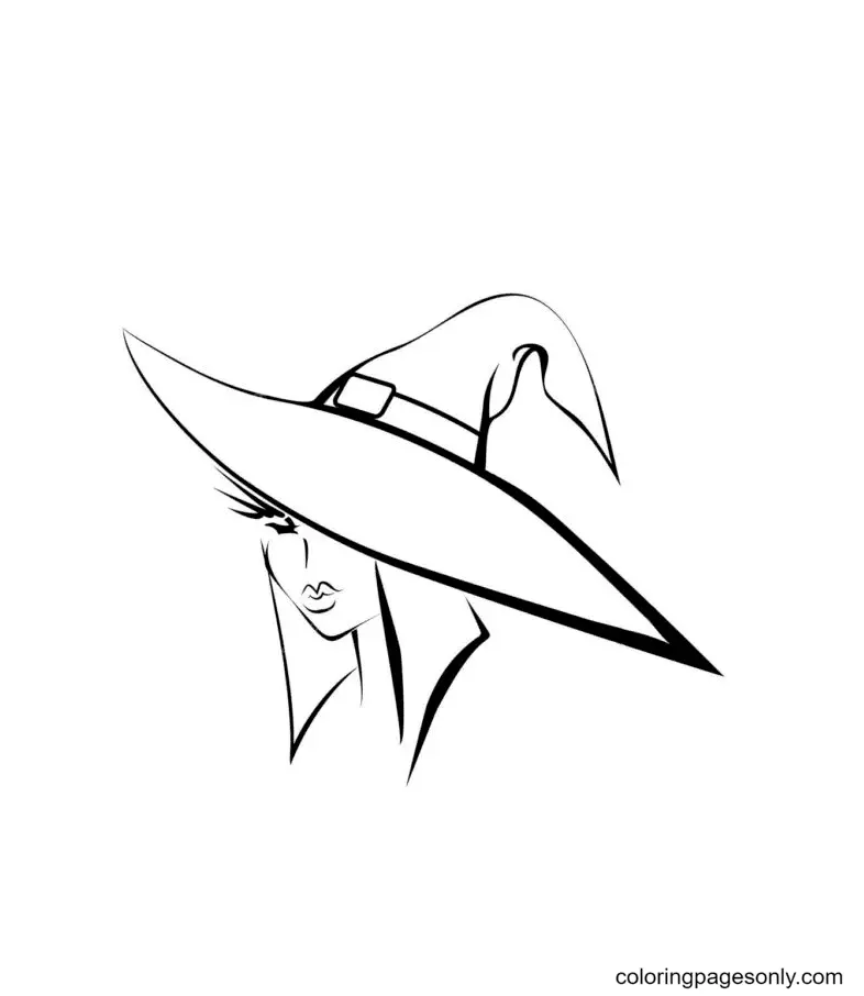 Witch Hat Coloring Pages 70 Printable for Free Download